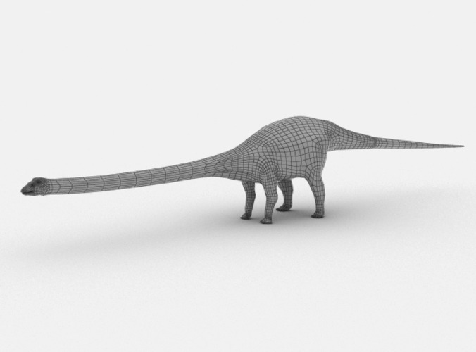 Diplodocus Diplodocus Longus 3D Model Game ready .max .obj .3ds .fbx ...