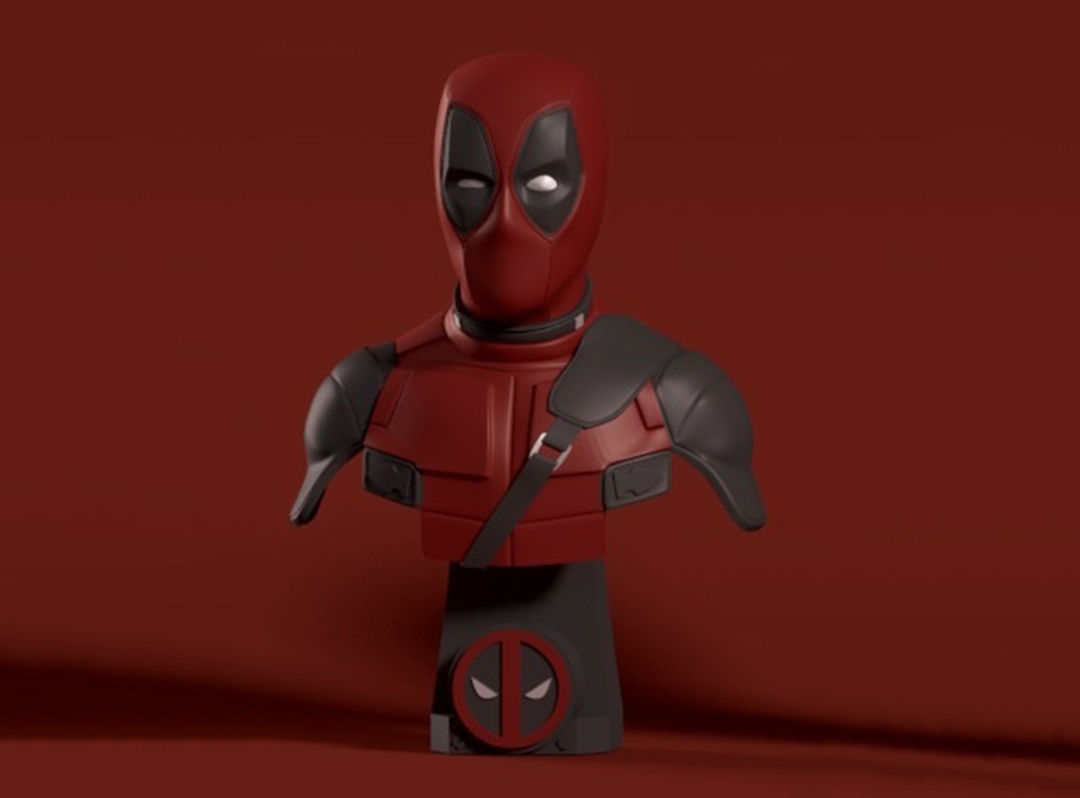 Deadpool Bust 3D Model Ready to Print STL Format 3D model 3D printable ...