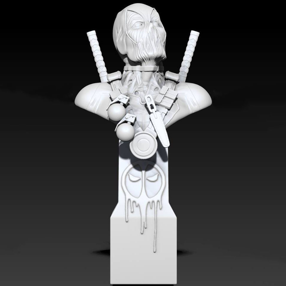 Deadpool Bust 3D Model Ready to Print 3D model 3D printable | CGTrader