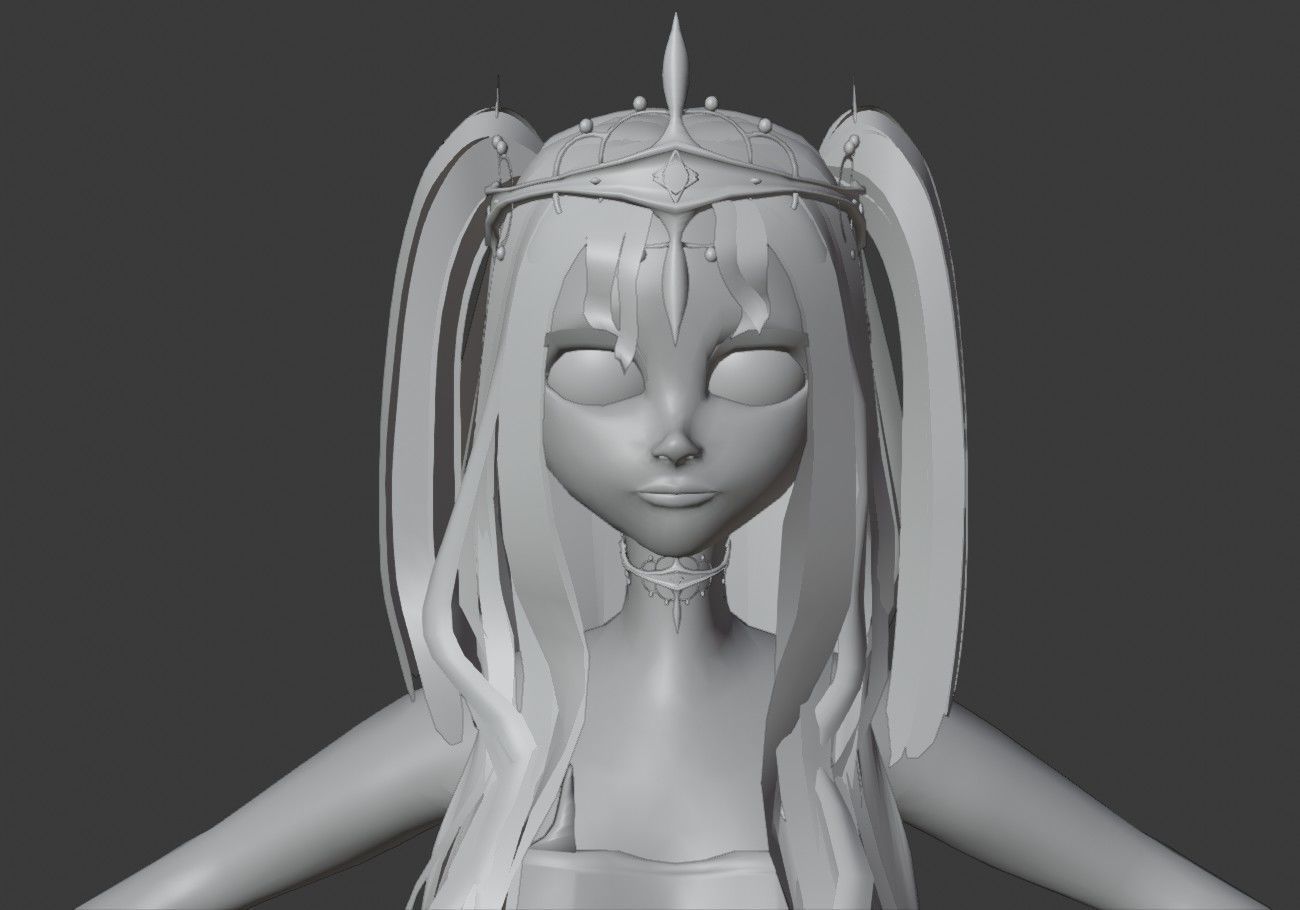 pink princess 3D model | CGTrader
