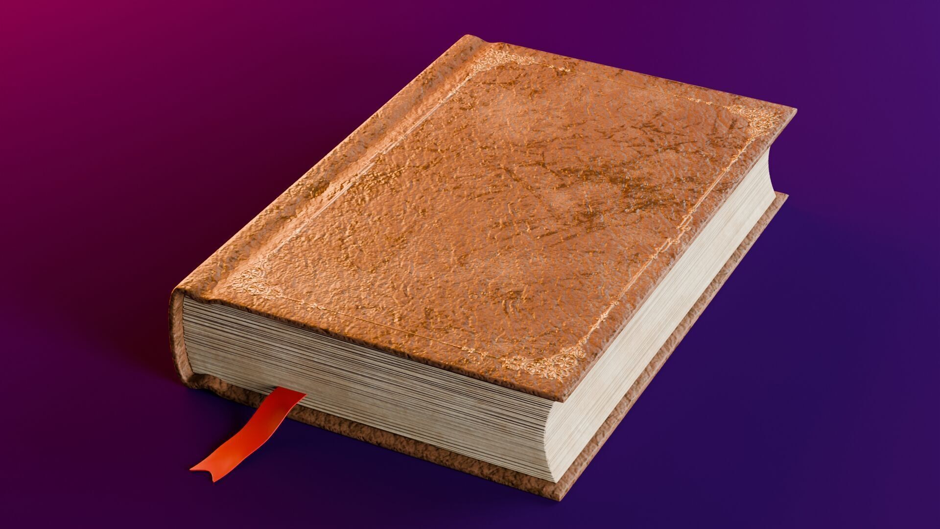 Old Book free 3D model | CGTrader