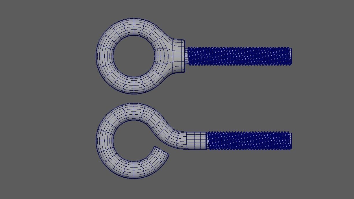 Eye bolts 3D Model 3D model | CGTrader