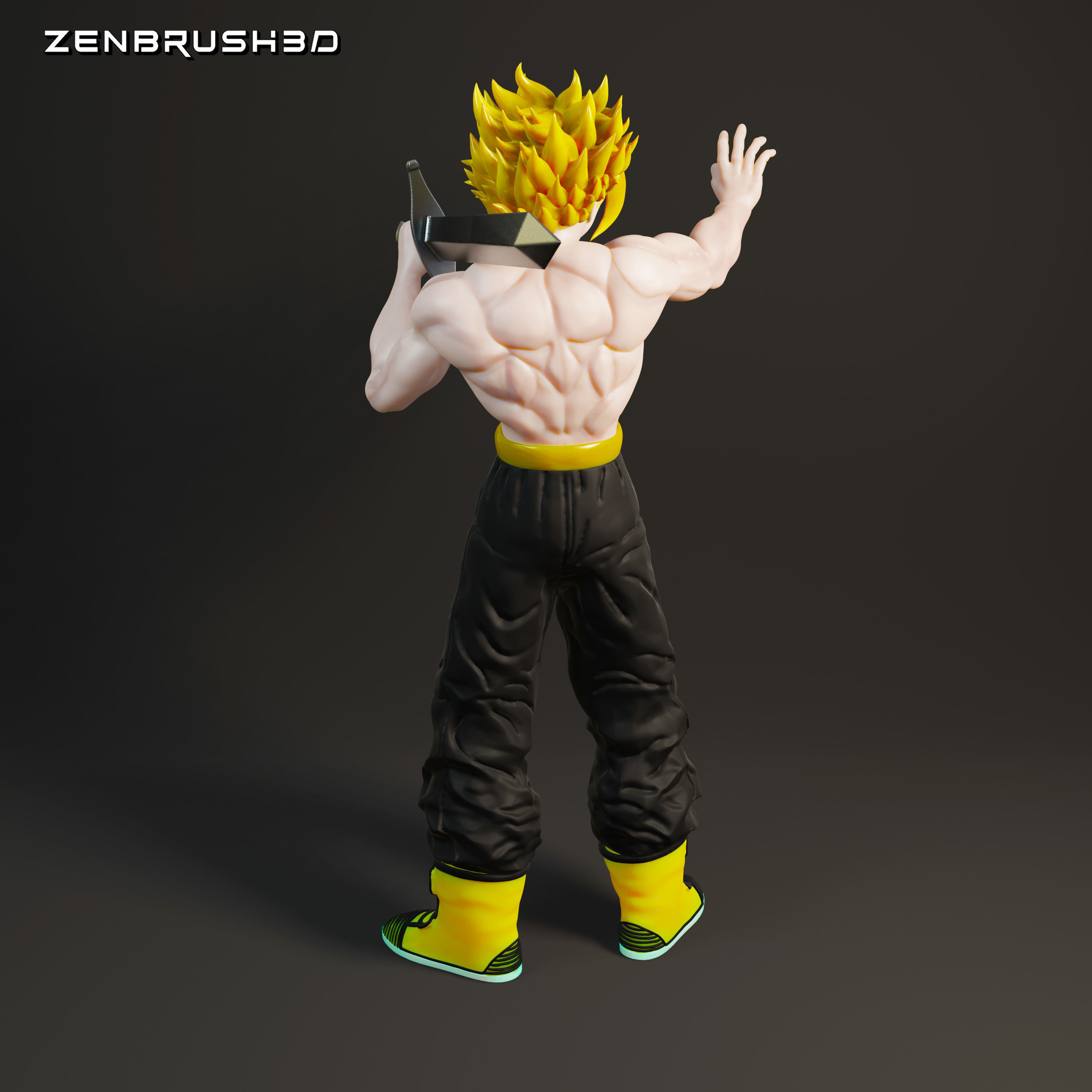 TRUNKS SSJ - DRAGON BALL Z 3D model 3D printable | CGTrader