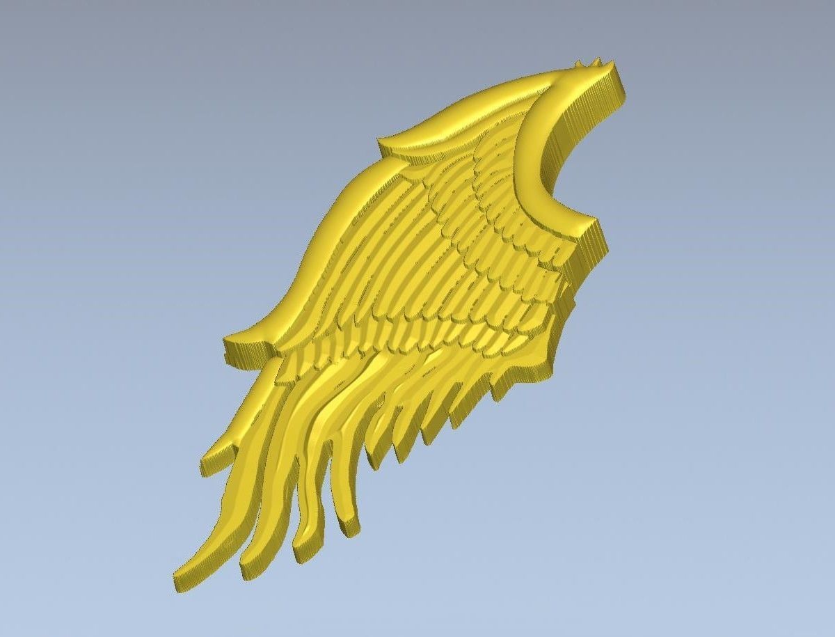 back wing free 3D model 3D printable | CGTrader
