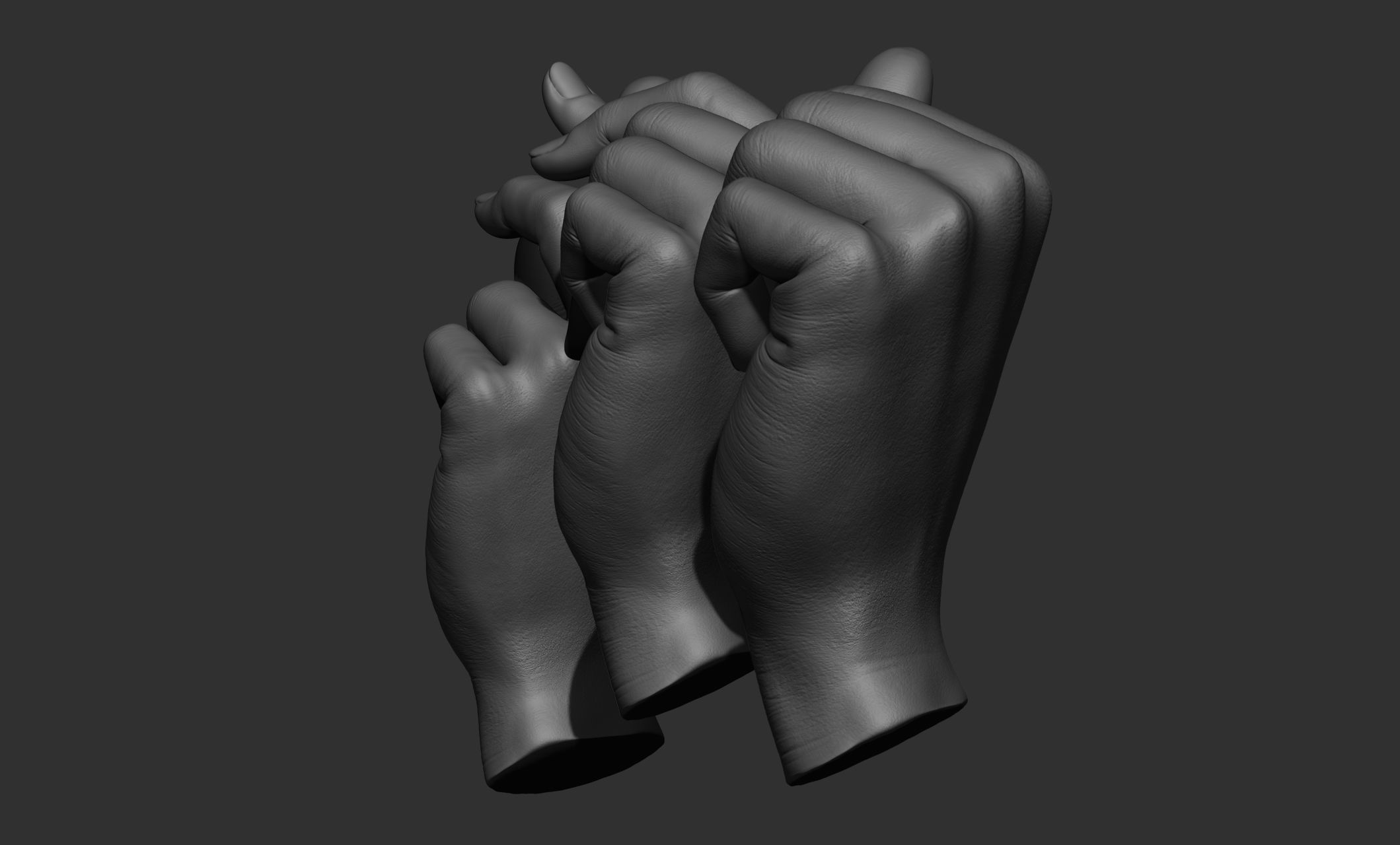 17 Female hand poses 3D model | CGTrader