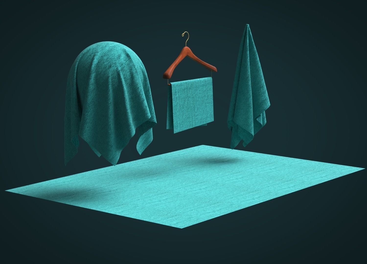 Rib 2X2 Fabric 3D model | CGTrader