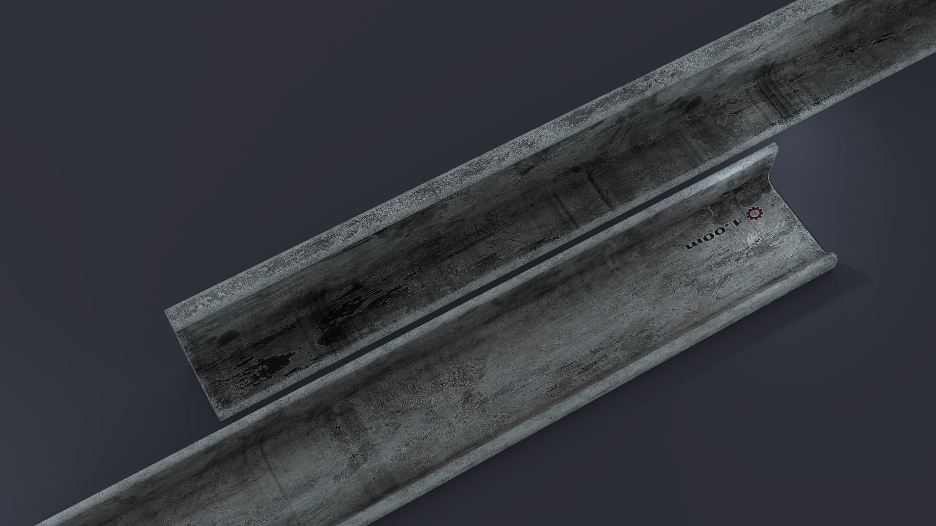 3D model Angle Steel Beam SMB10 Low-poly Model VR / AR / low-poly ...