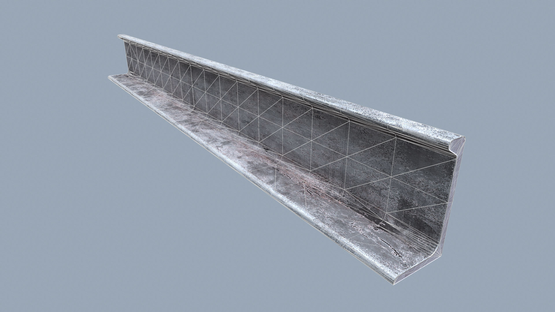 3D model Angle Steel Beam SMB10 Low-poly Model VR / AR / low-poly ...