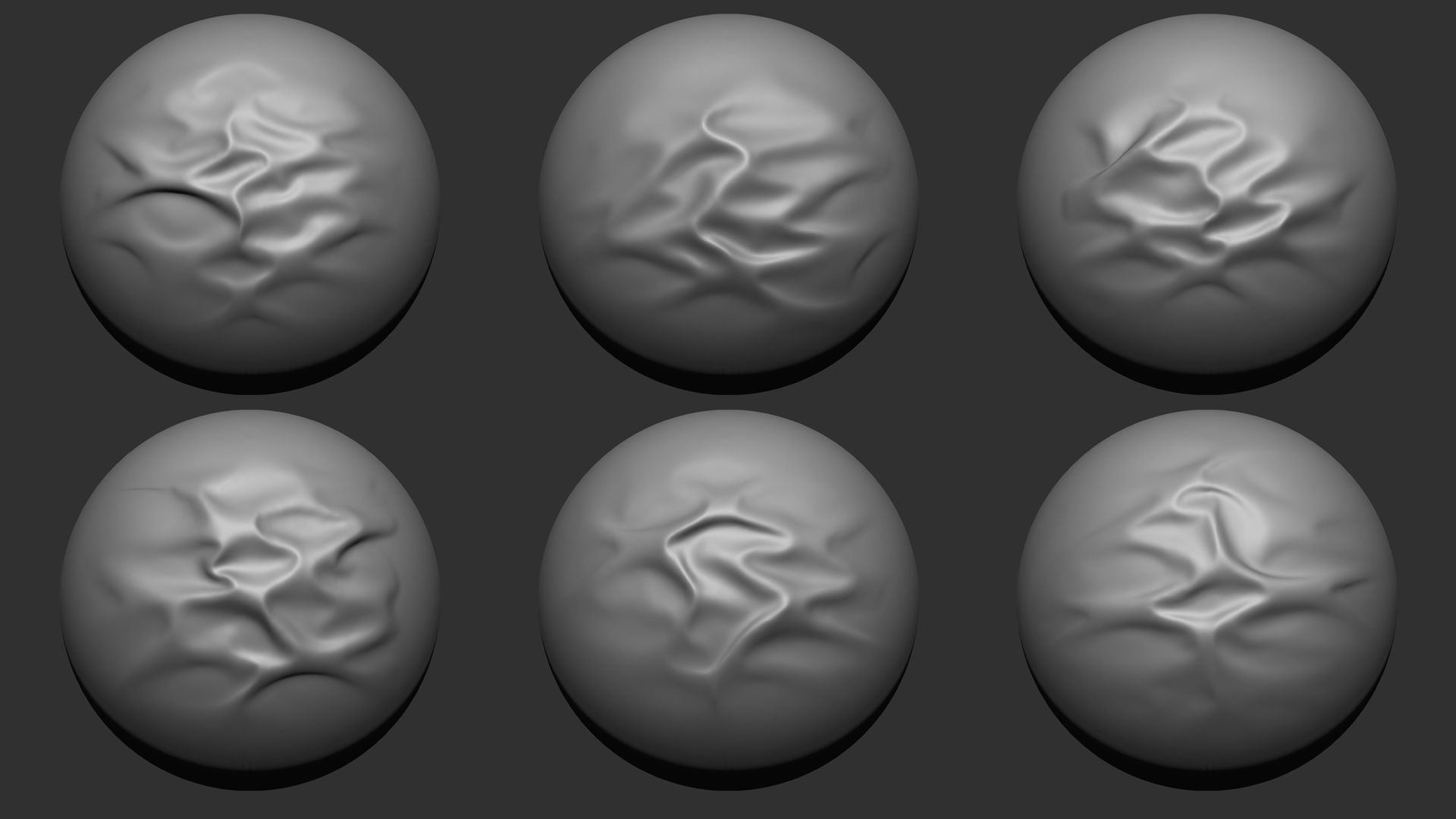 50 Fabric Brushes Tension Compression Folds Vol04 3D model | CGTrader