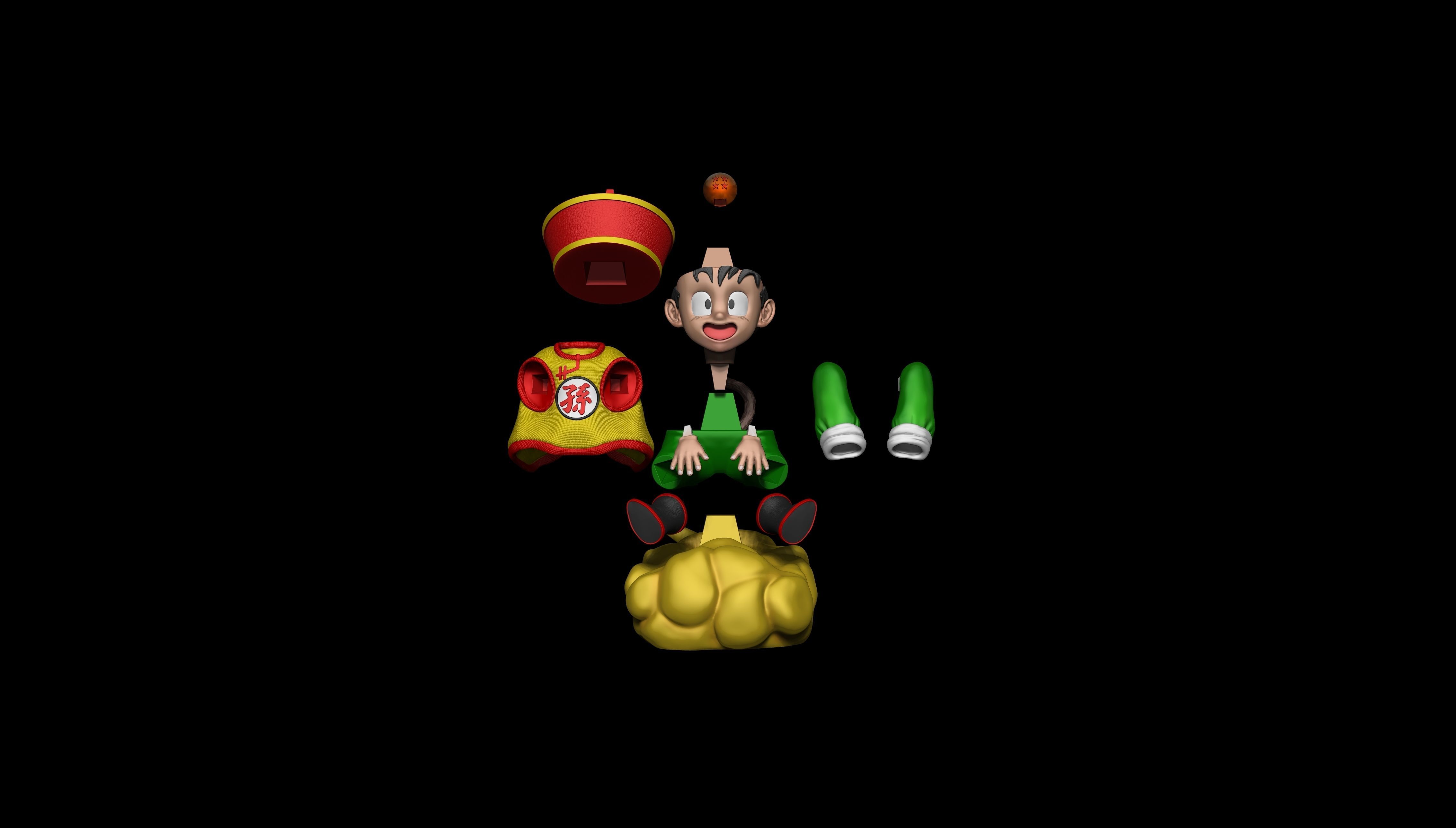 KID GOHAN 3D model 3D printable | CGTrader