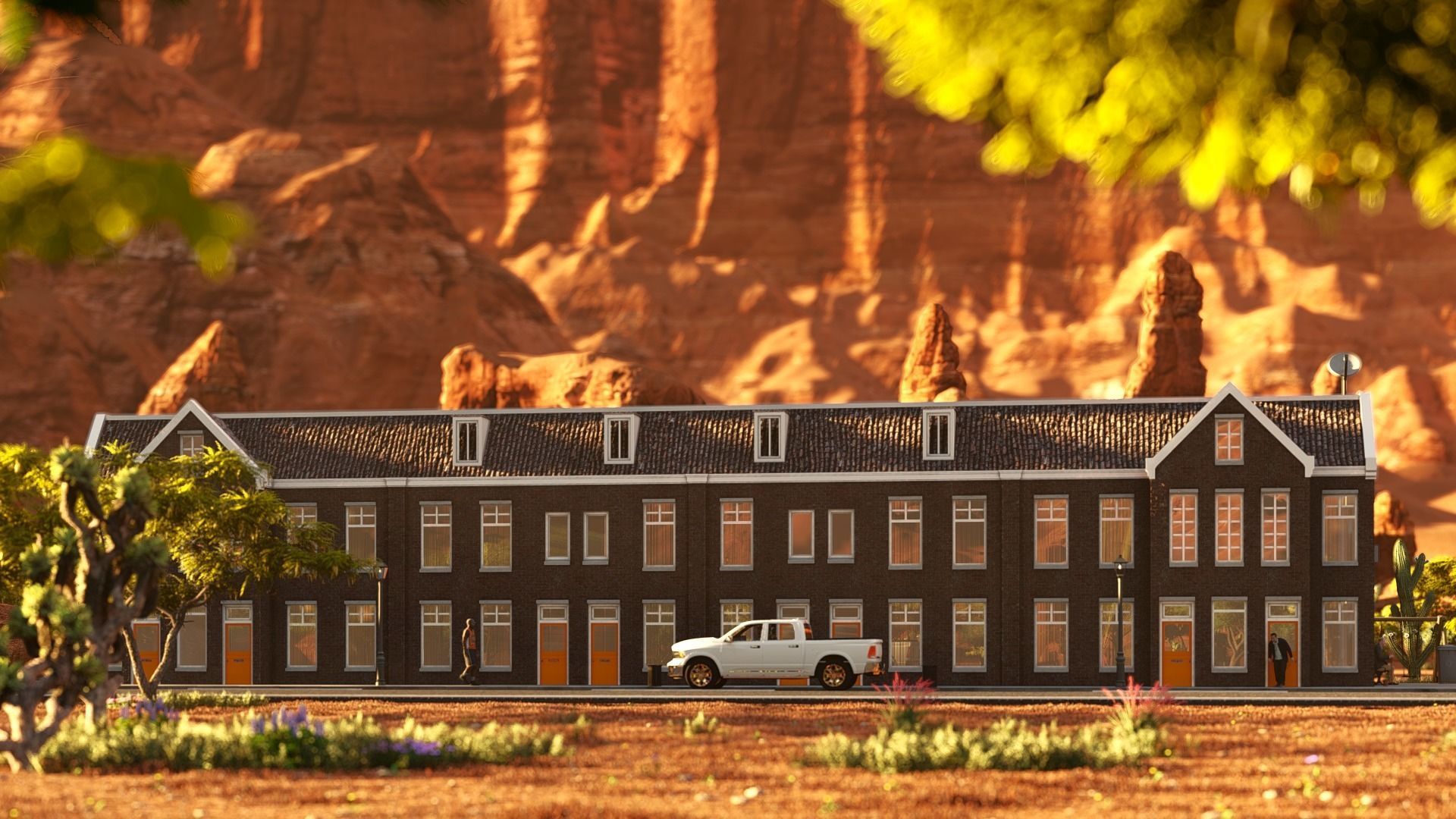 3D model Motel Building VR / AR / low-poly | CGTrader