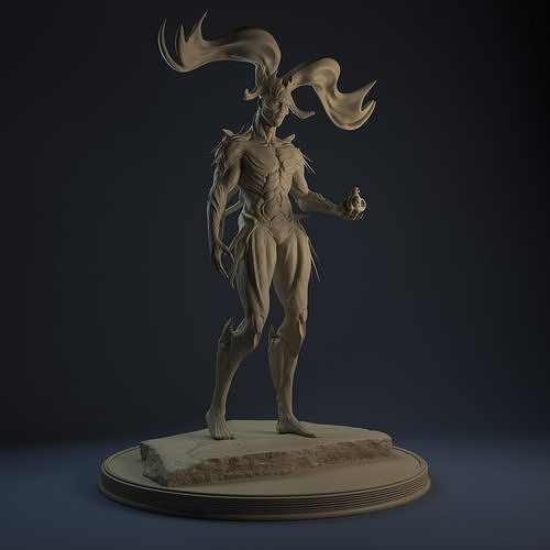 Alien statue of deity 3D model 3D printable | CGTrader