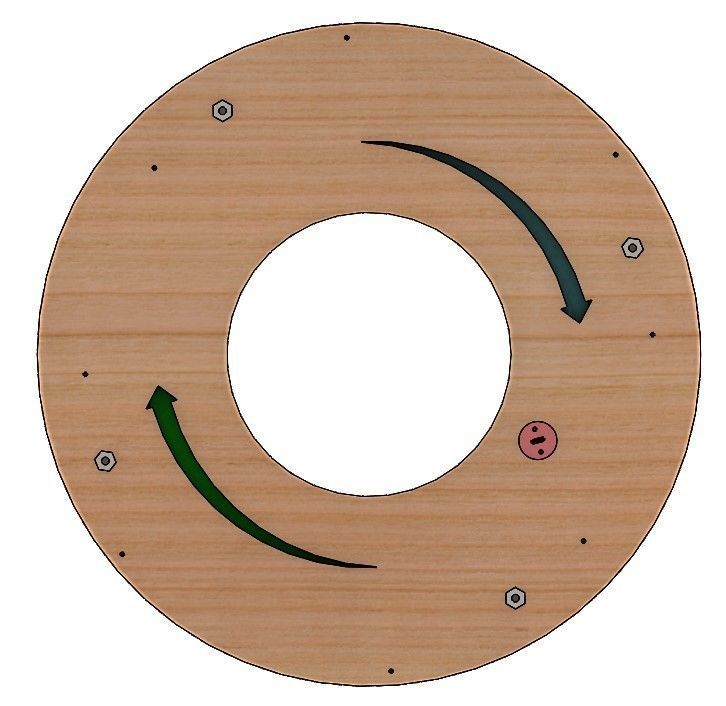 LS2BLROD60A Mechanical taiji shutter aperture iris laser cut 3D model ...