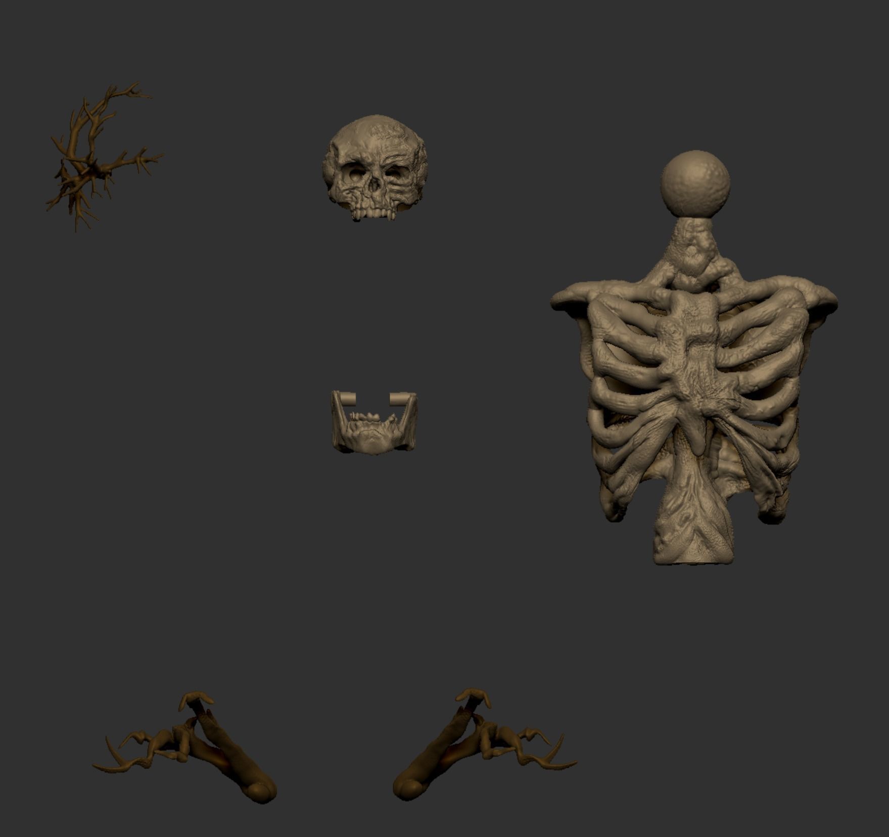 forest zombie 3D model 3D printable | CGTrader
