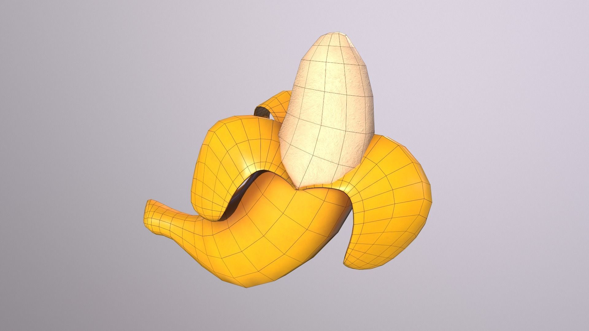 3D model Stylized banana VR / AR / low-poly | CGTrader