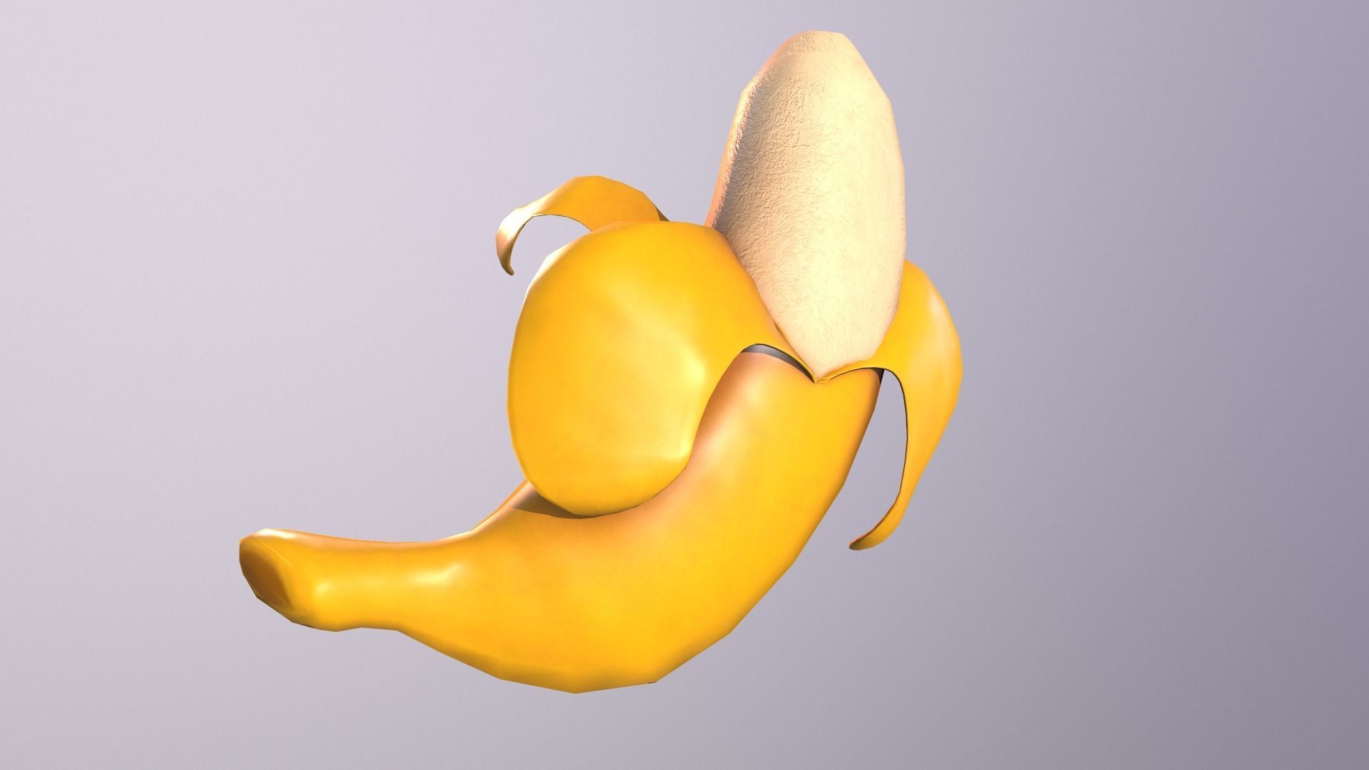 3D model Stylized banana VR / AR / low-poly | CGTrader