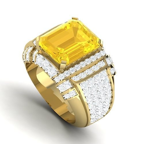Luxury Diamond Ring For men 3D model | CGTrader