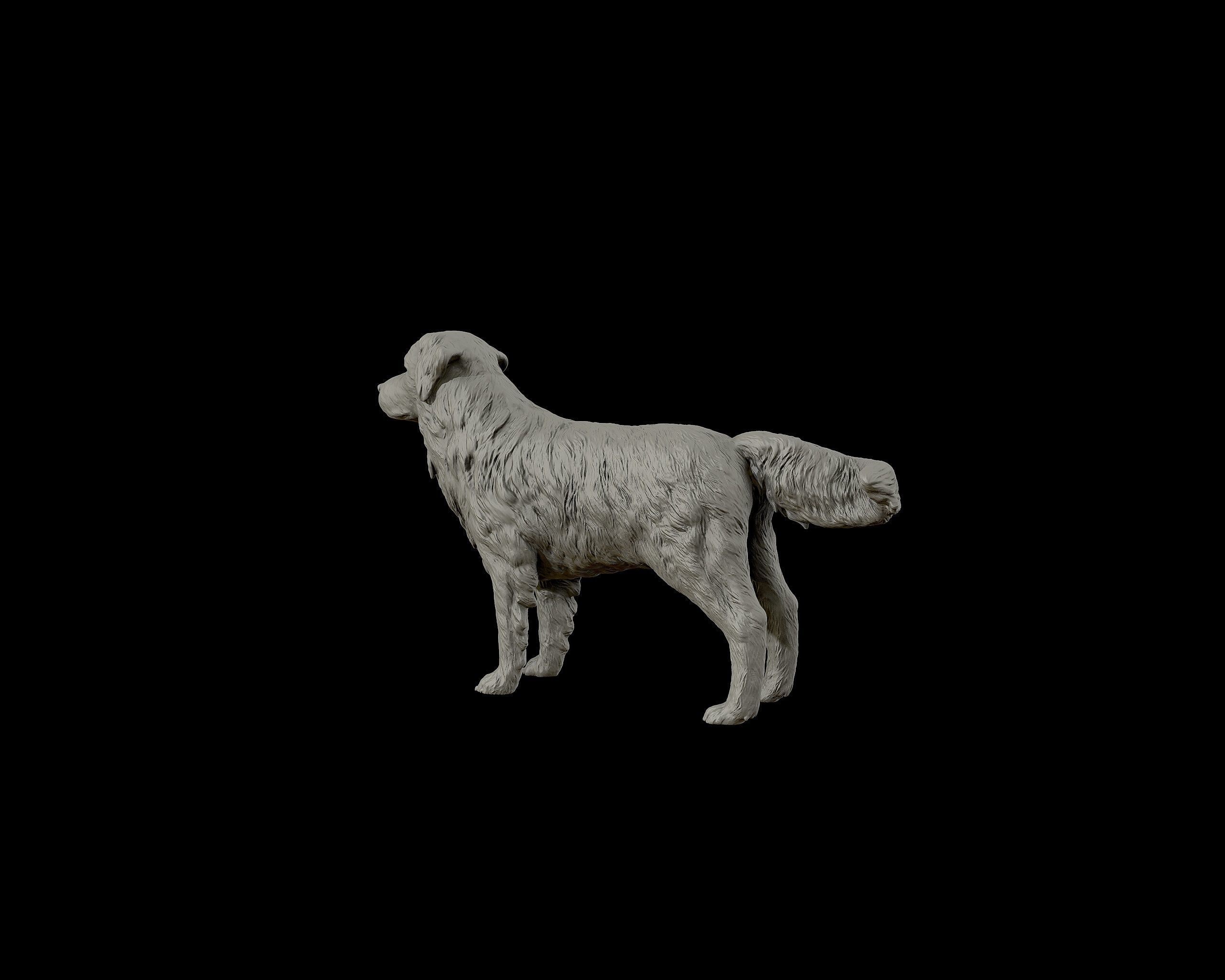 Golden Retriever model 3D print model 3D model 3D printable | CGTrader