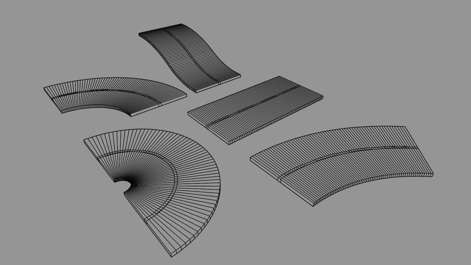 Roads Pack 3D model 3D printable | CGTrader