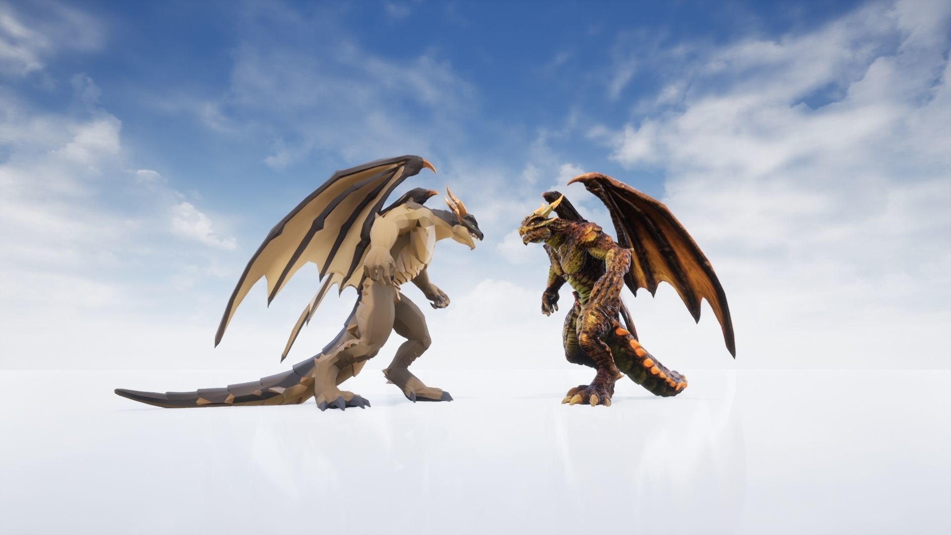 3D model Drake the Dragonkin VR / AR / low-poly rigged animated | CGTrader