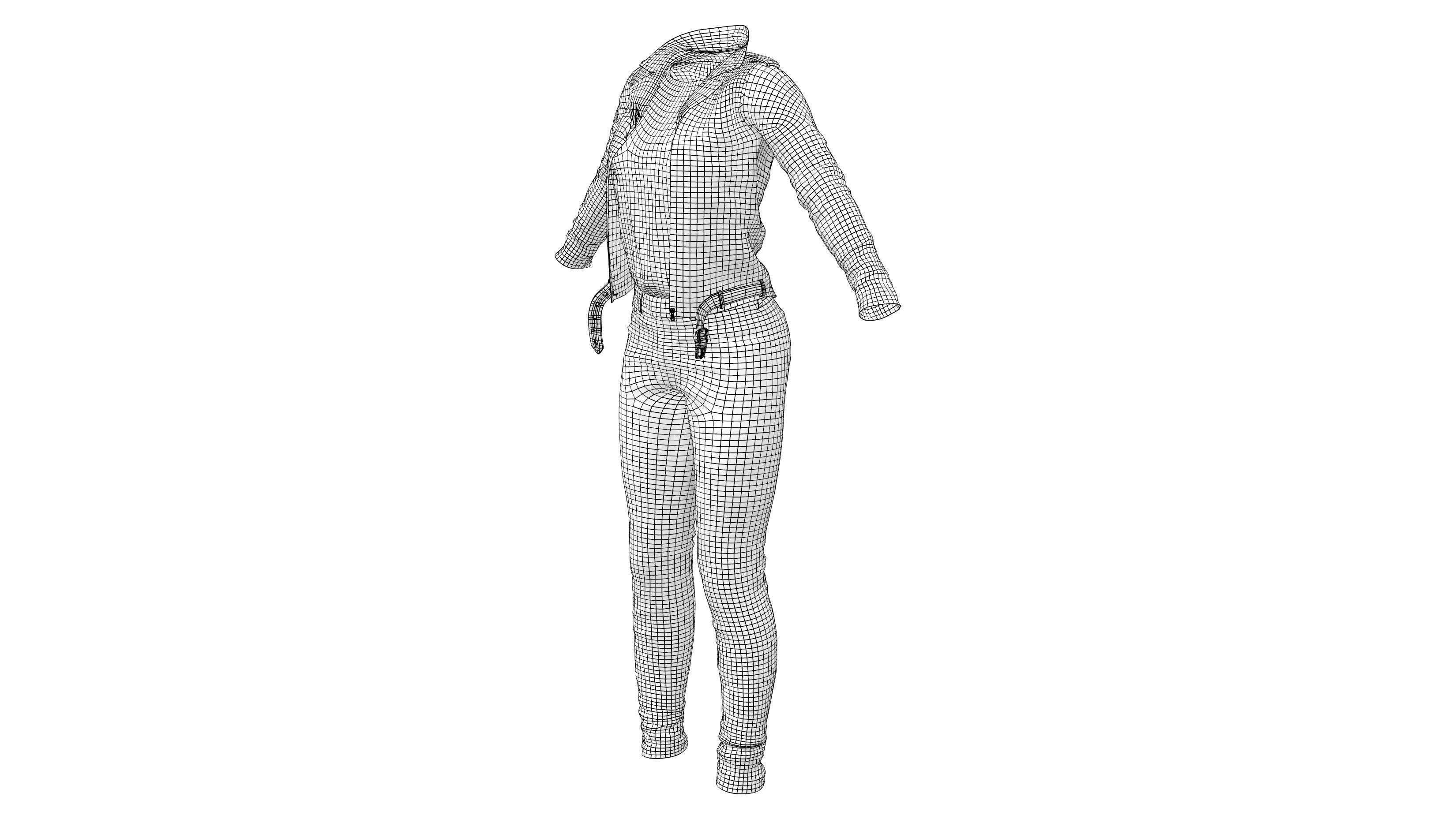 3D model Rocker Girl Outfit VR / AR / low-poly | CGTrader