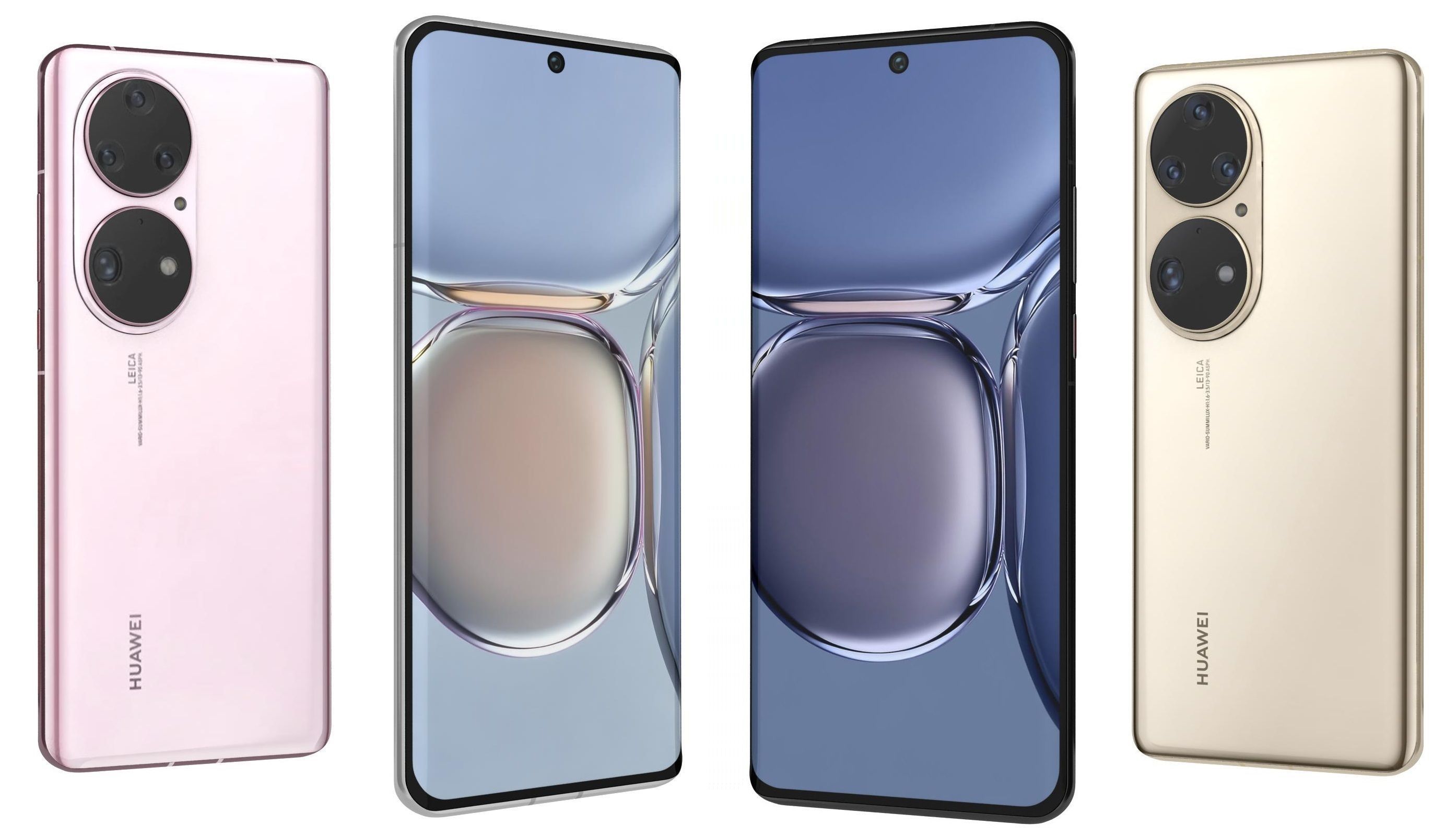 Huawei P50 Pro All Colors 3D model | CGTrader