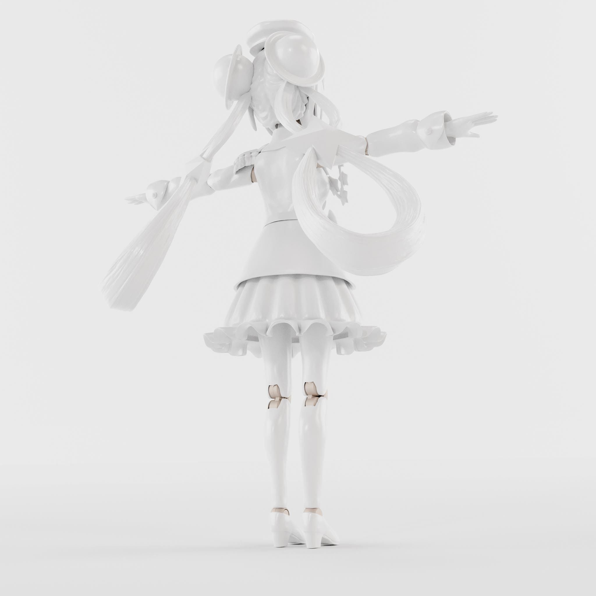 Figure joint parts 3D print model - with mascot character sample 3D ...