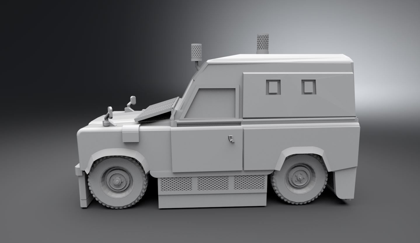 Land Rover RUC APC Scale model 3D model 3D printable | CGTrader