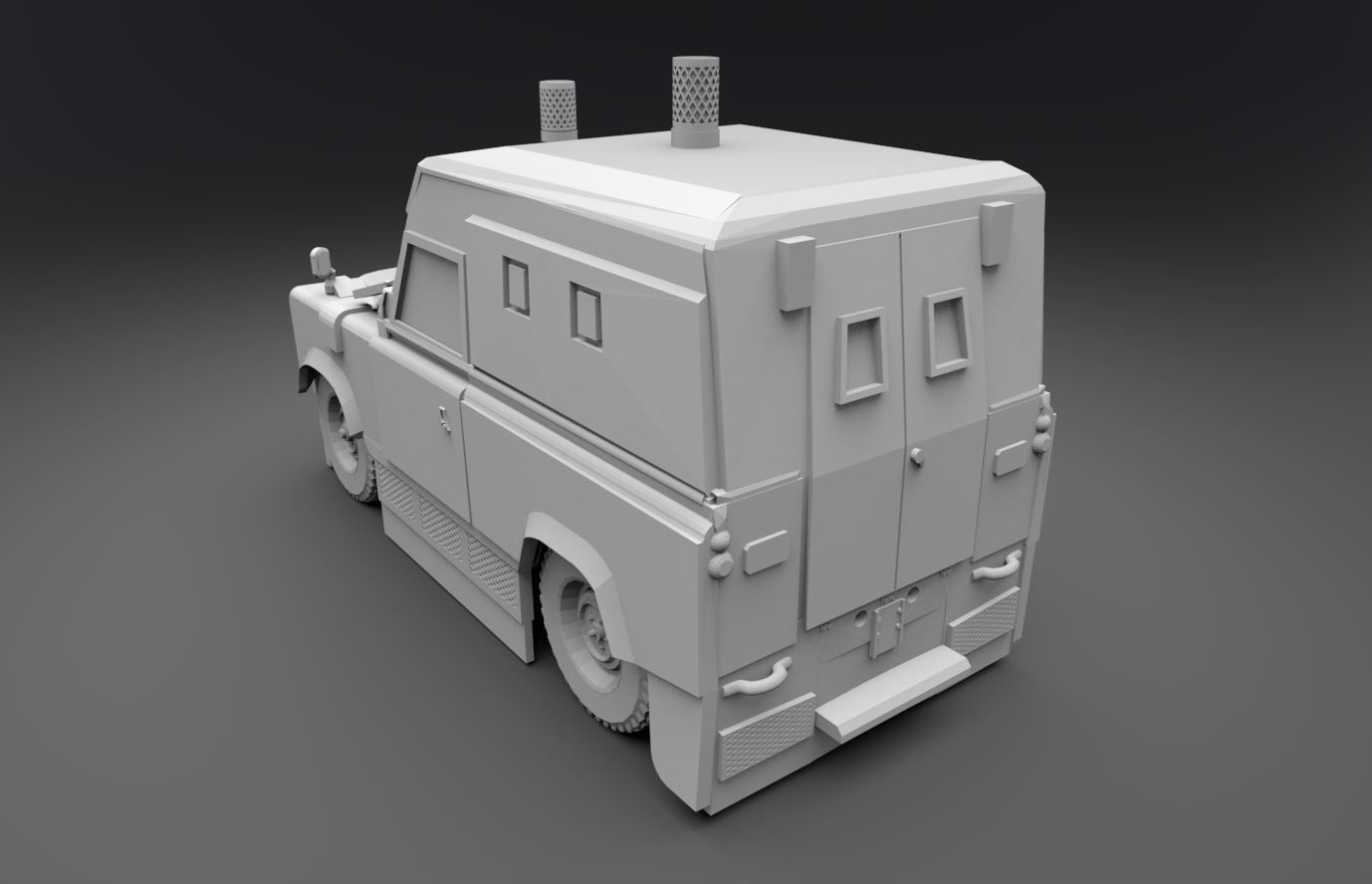 Land Rover RUC APC Scale model 3D model 3D printable | CGTrader