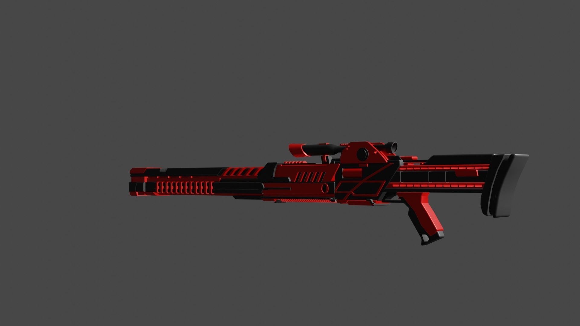 3D model Sci - Fi Cyber Sniper VR / AR / low-poly | CGTrader