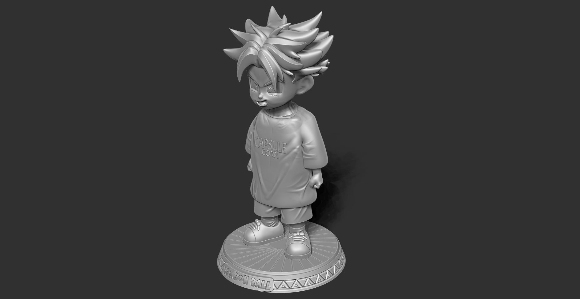 Kid Trunks - Dragon Ball 3D model 3D printable | CGTrader