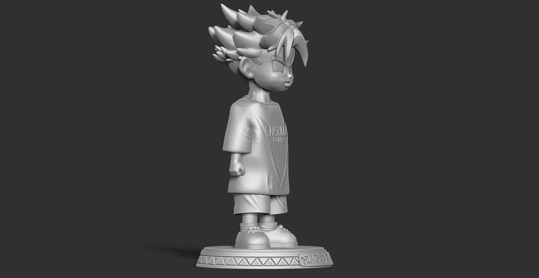 Kid Trunks - Dragon Ball 3D model 3D printable | CGTrader