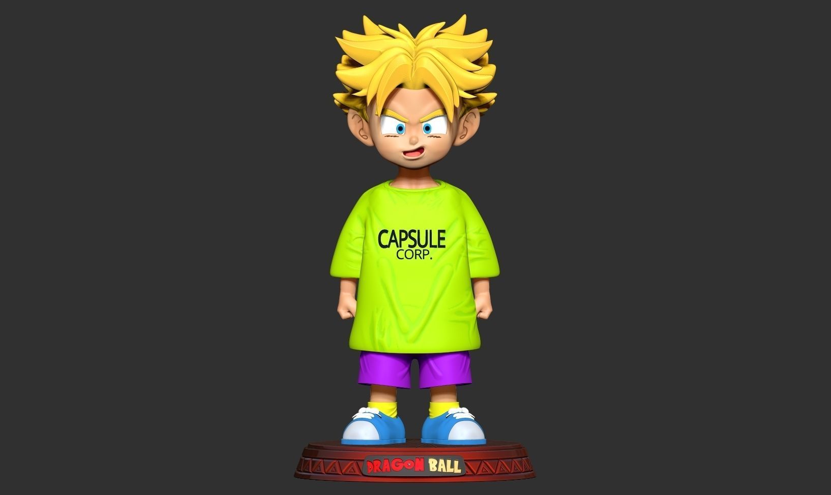 Kid Trunks - Dragon Ball 3D model 3D printable | CGTrader