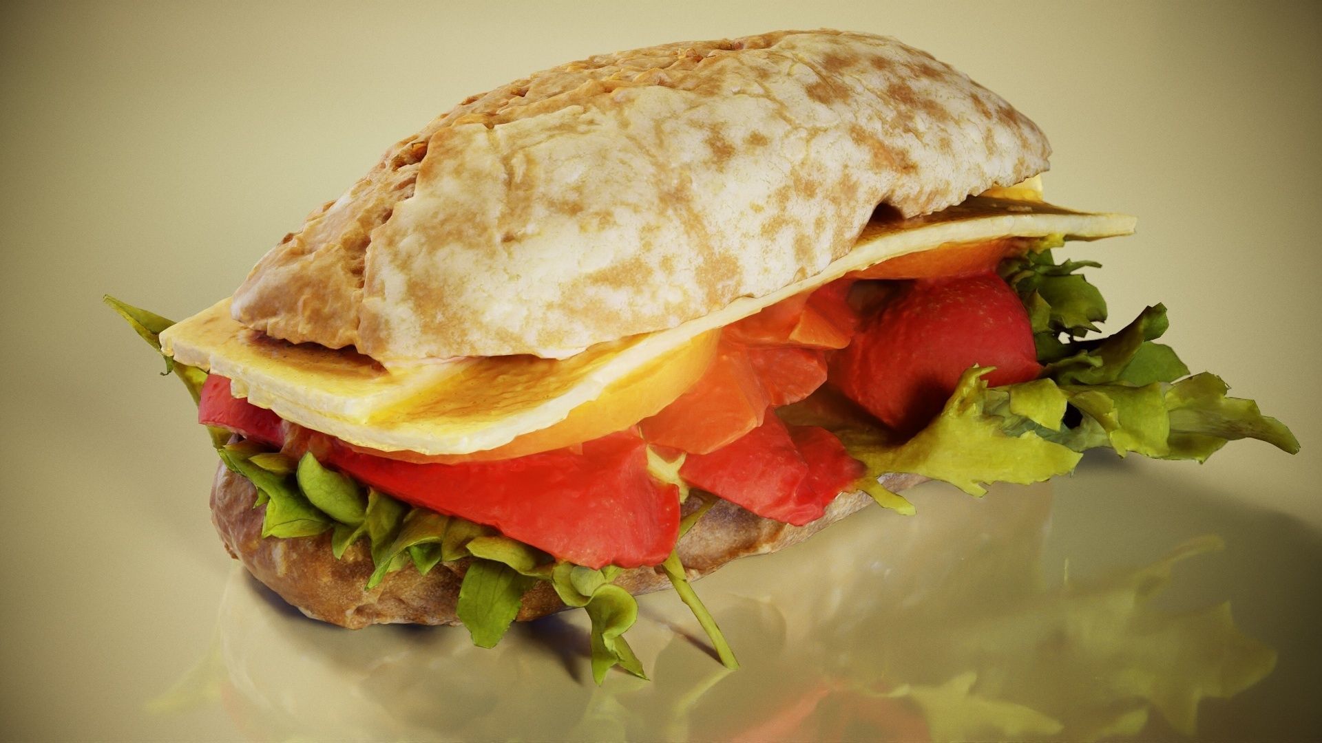 3D model Cheese Sandwich VR / AR / low-poly | CGTrader