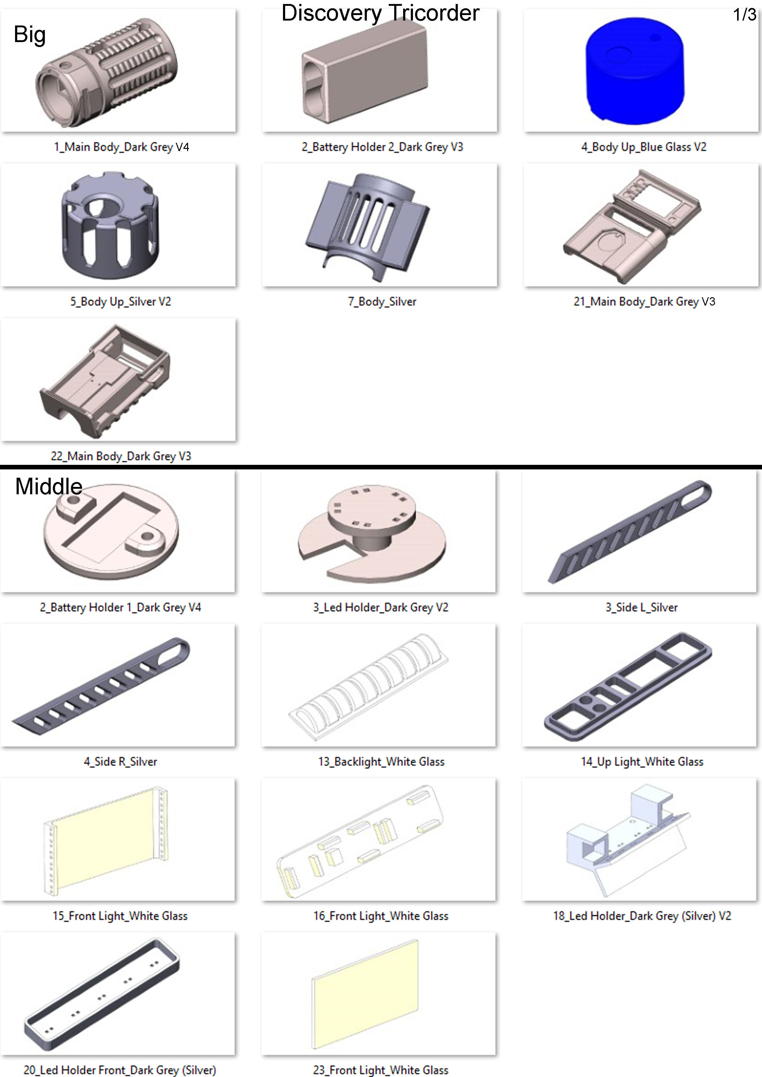 Star Trek Bundle - Phaser - Starfleet Cannon - Tricoder - STL 3D model ...