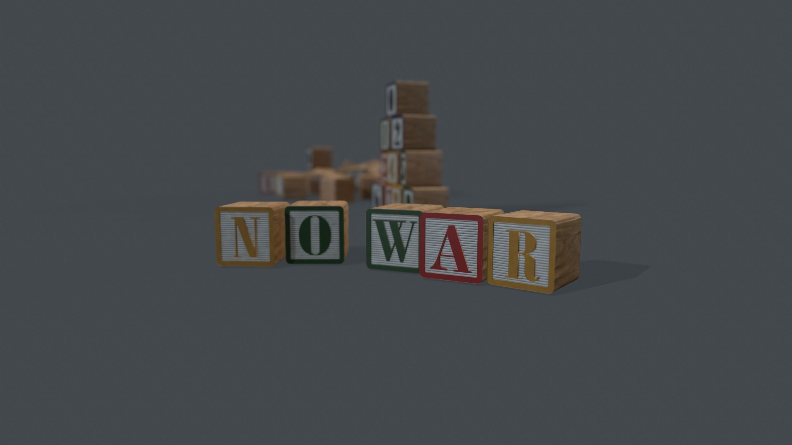 Alphabet Blocks GameReady free VR / AR / low-poly 3D model | CGTrader
