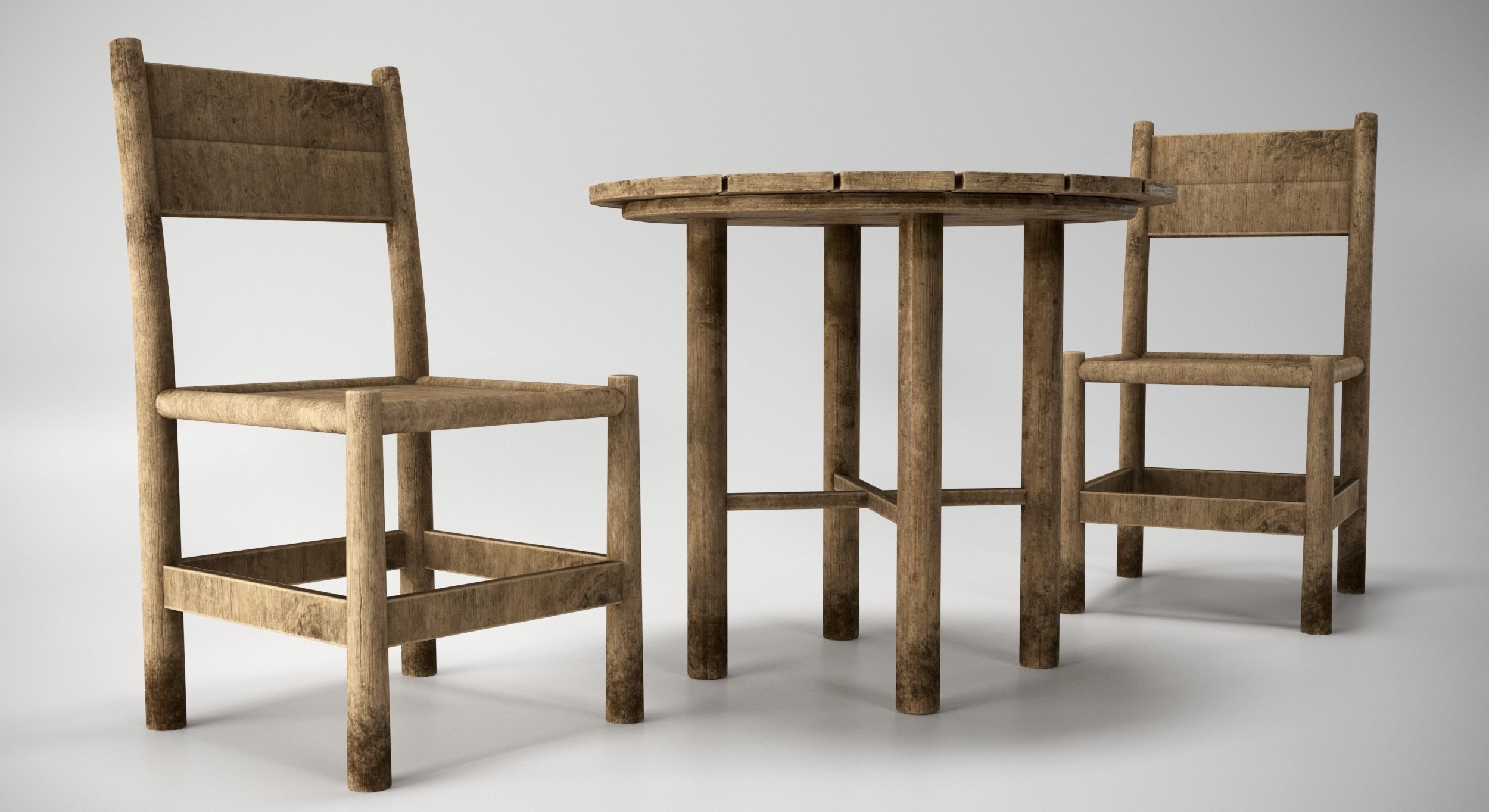 Game Chair and Table 3D model | CGTrader