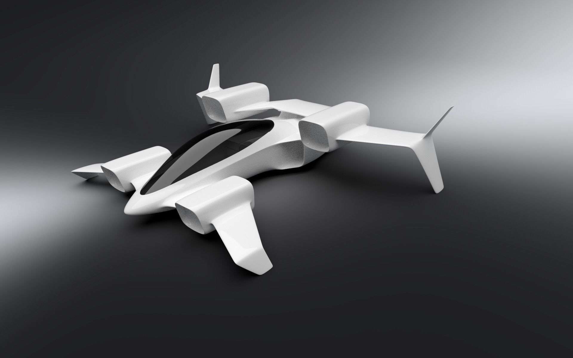 ML eVTOL concept 3D model | CGTrader