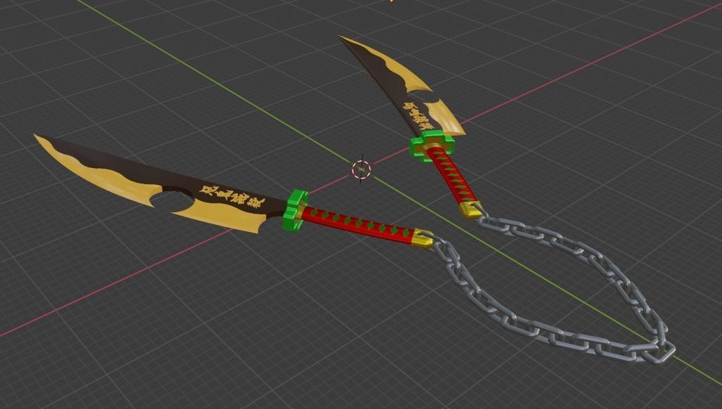 Tengens Swords 3D model | CGTrader