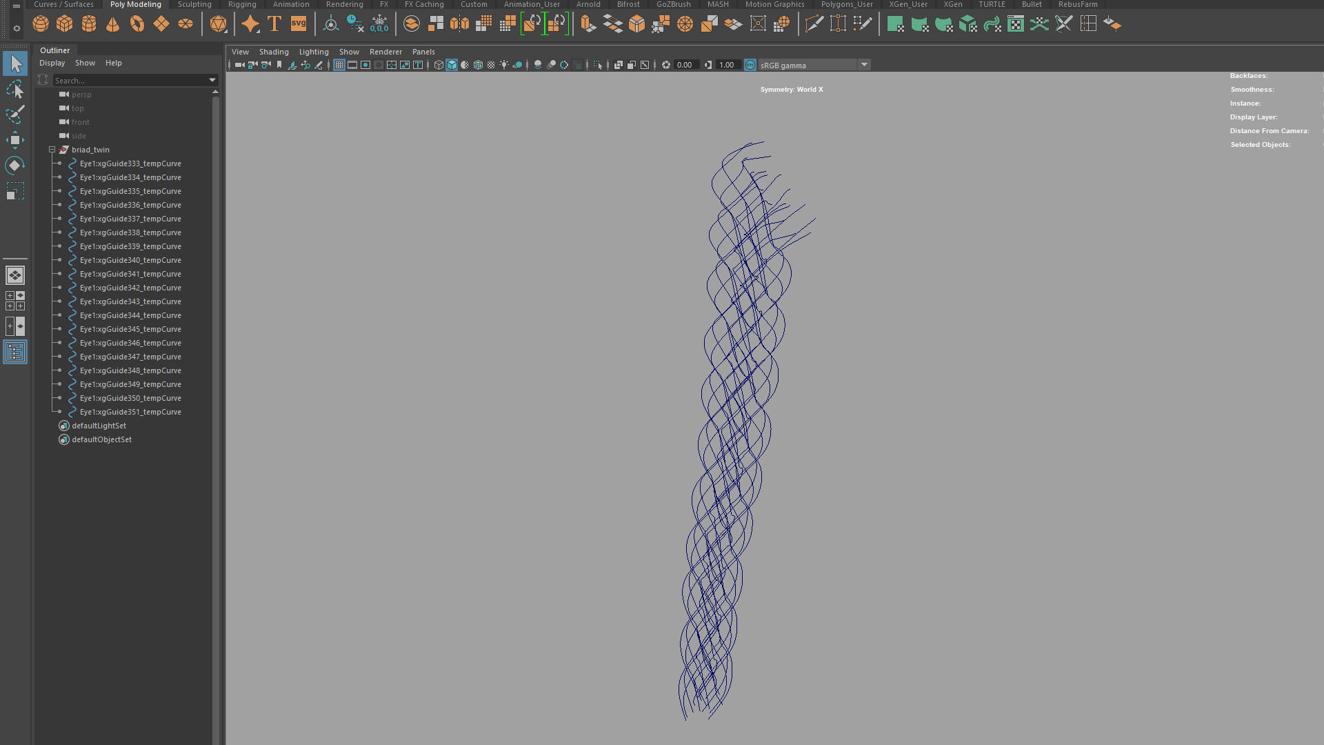 Maya braid curve binary file 3D model | CGTrader
