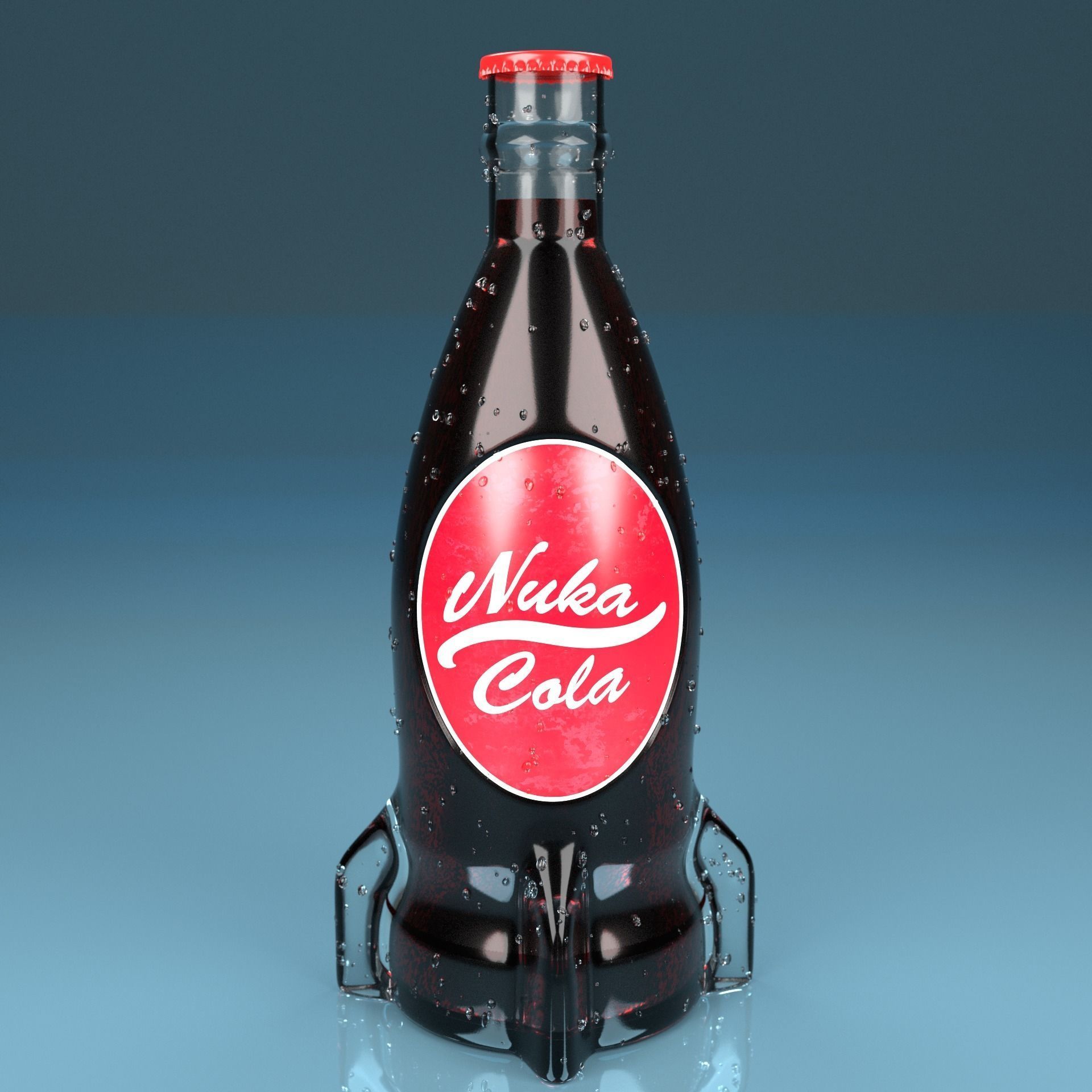 Nuka Cola bottle from Fallout 3D model | CGTrader