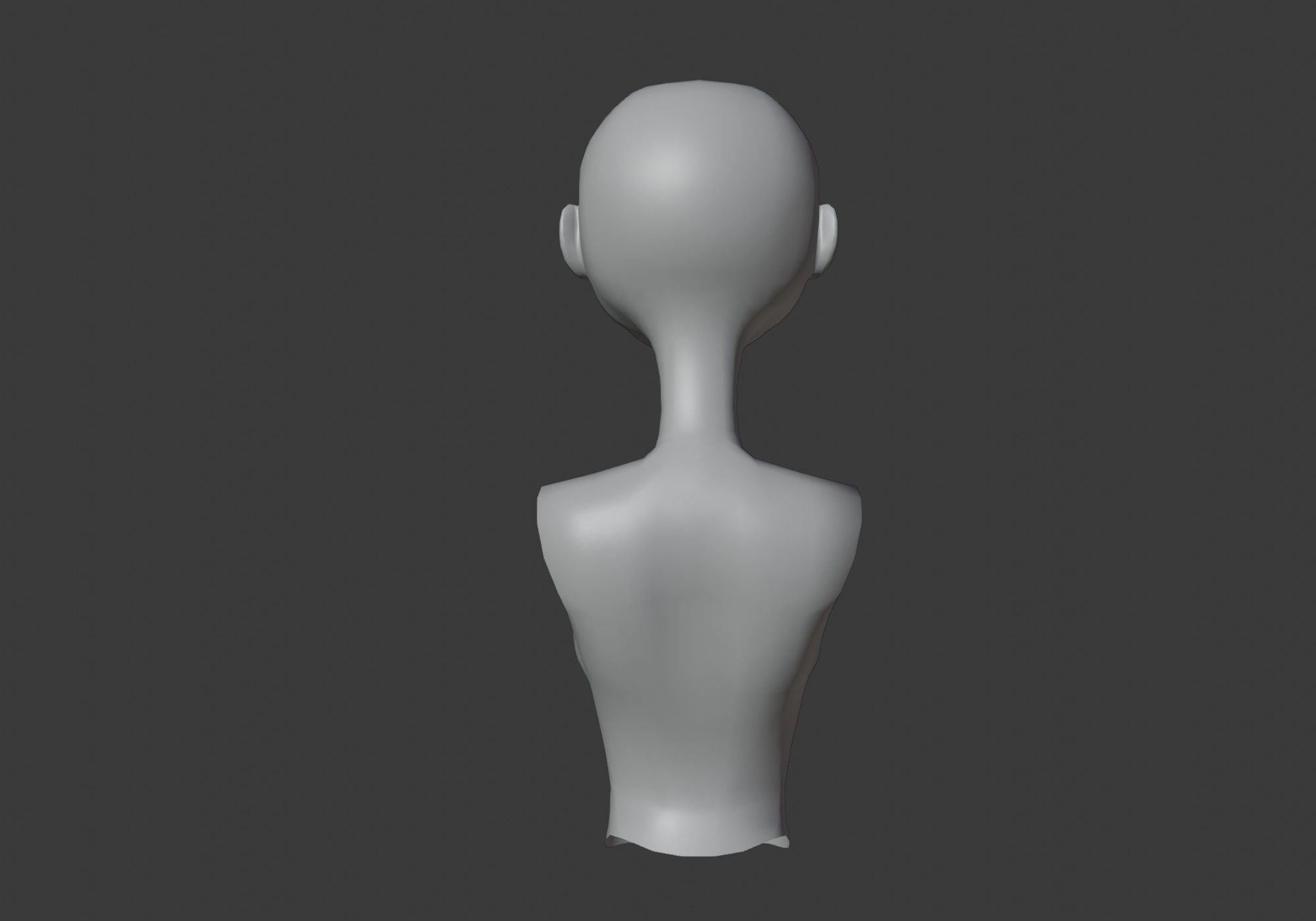 3D model female torso cartoon VR / AR / low-poly | CGTrader