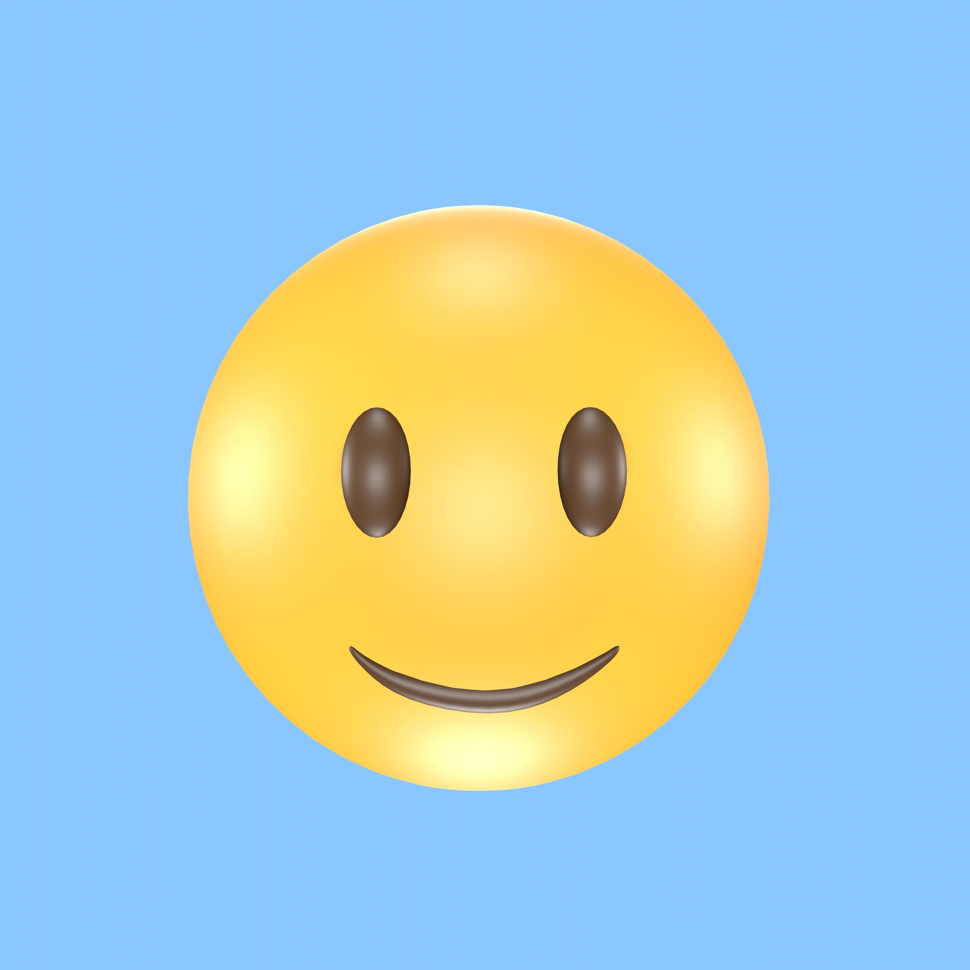 3D smile emoticon FREE free 3D model 3D printable | CGTrader