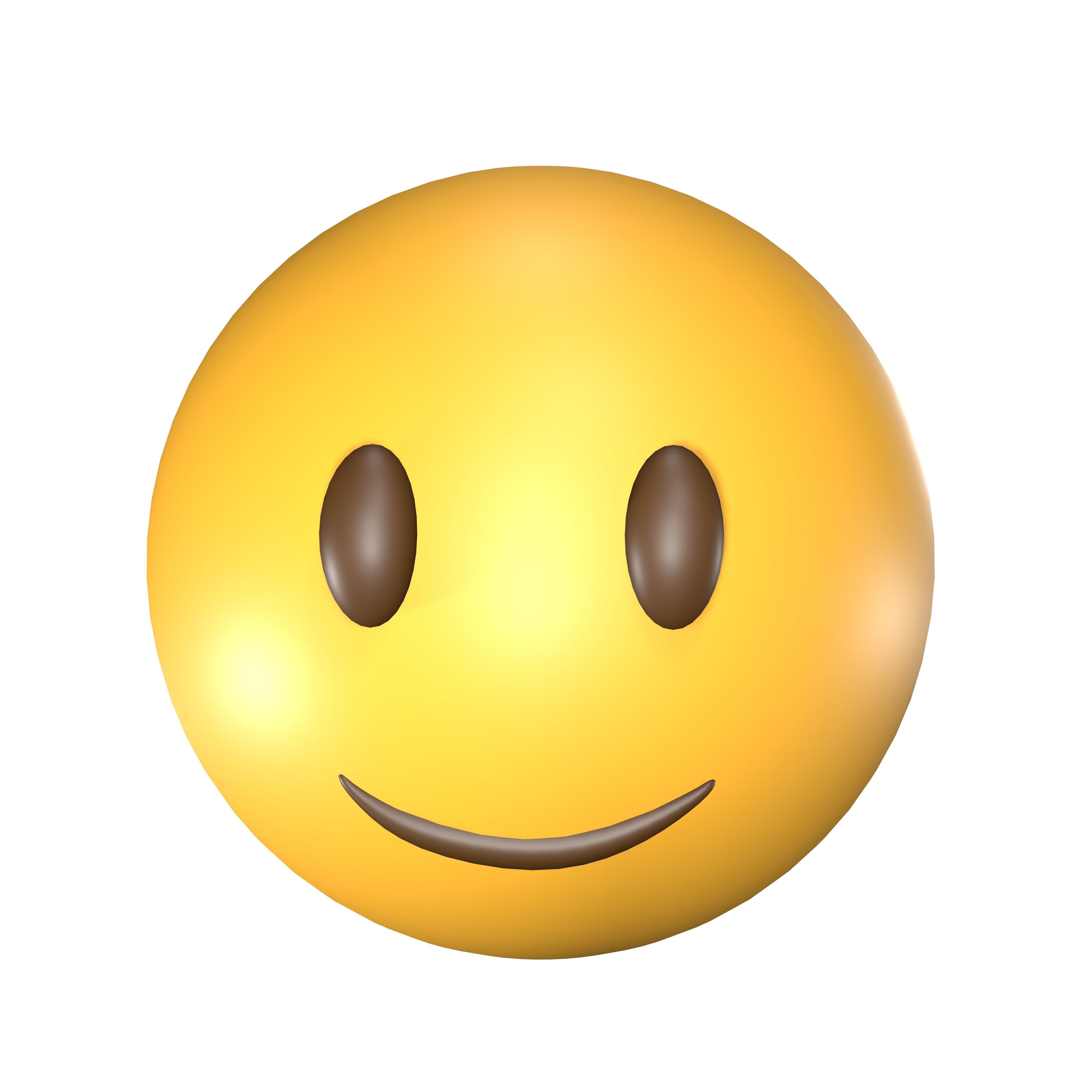 3D smile emoticon FREE free 3D model 3D printable | CGTrader