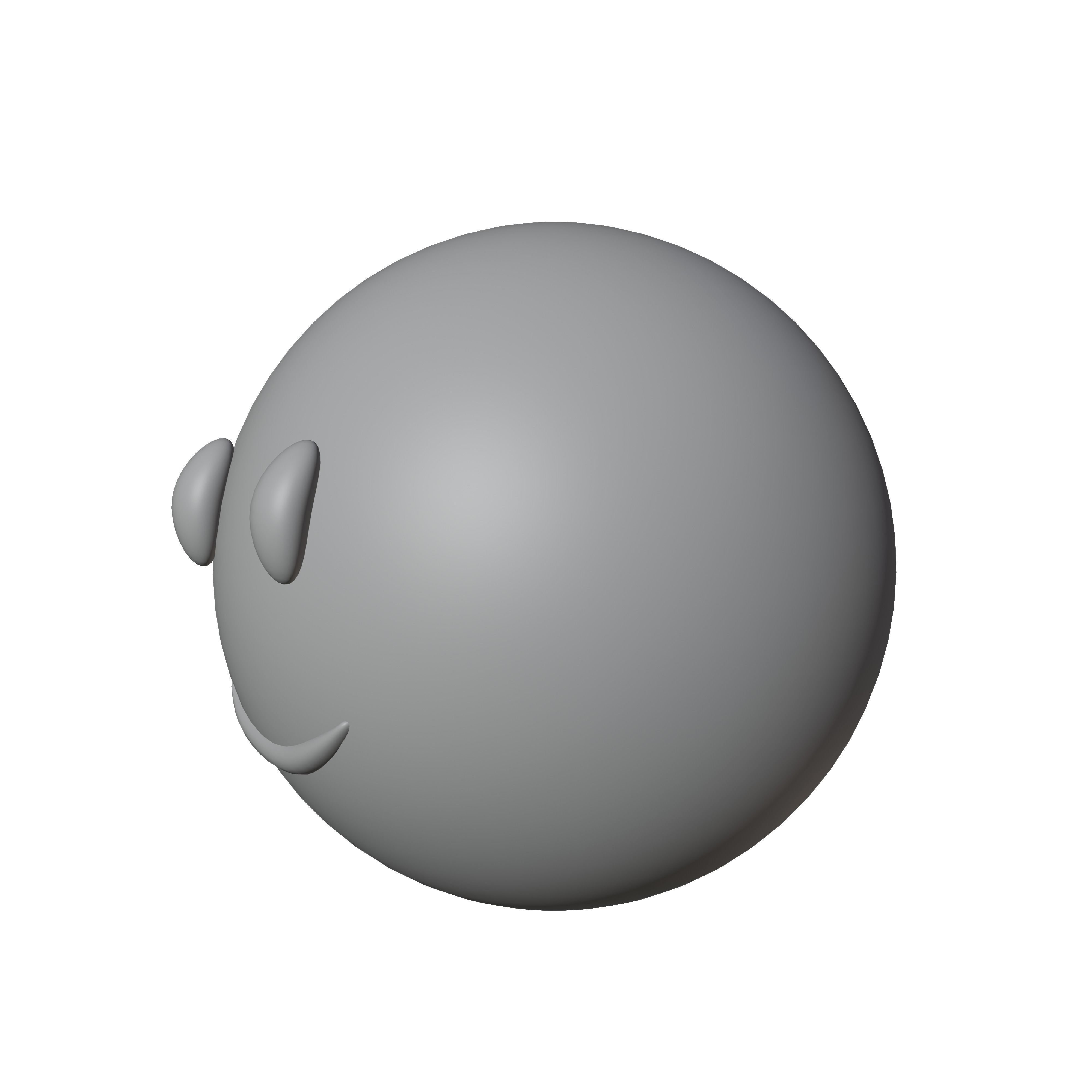 3D smile emoticon FREE free 3D model 3D printable | CGTrader