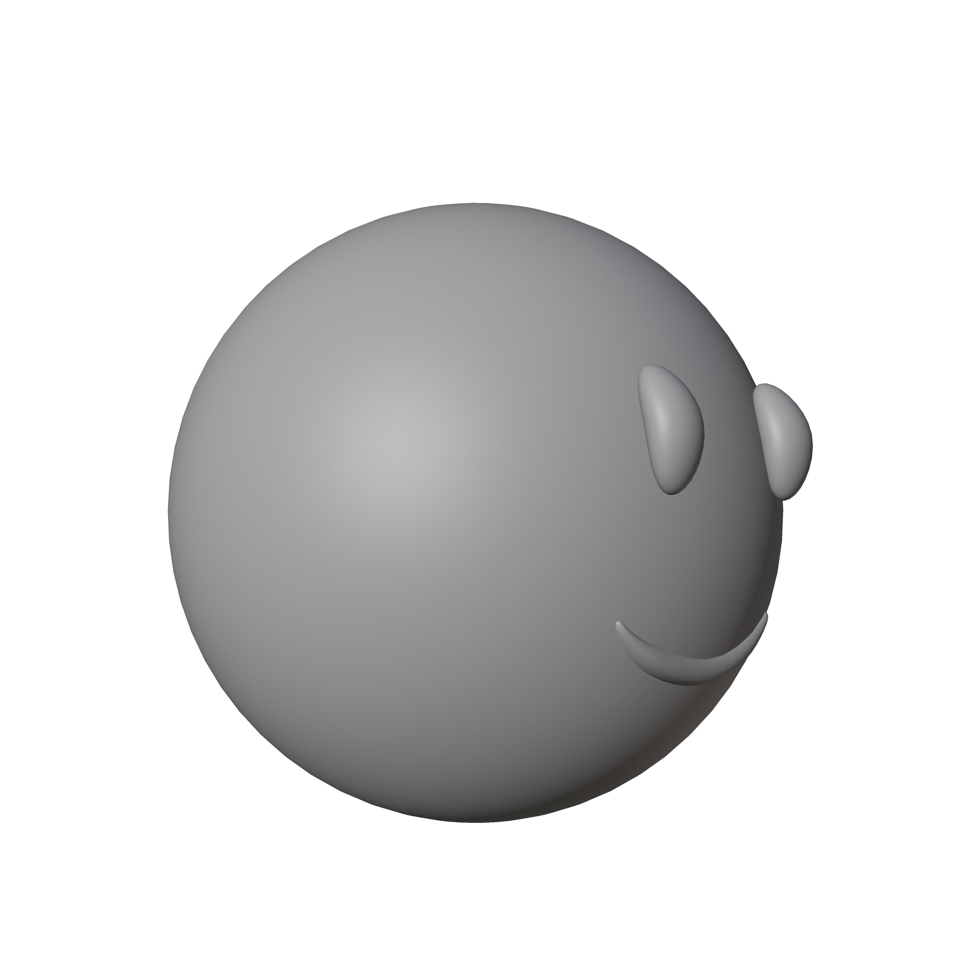 3D smile emoticon FREE free 3D model 3D printable | CGTrader