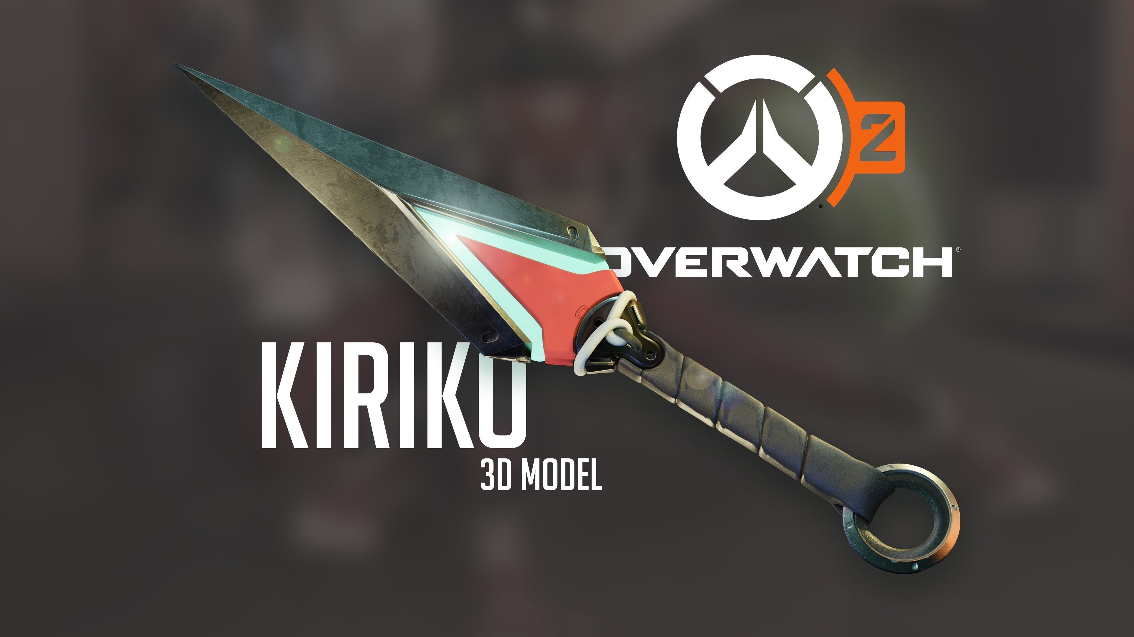 Overwatch 2 Kiriko weapon for 3d Printing 3D model 3D printable | CGTrader