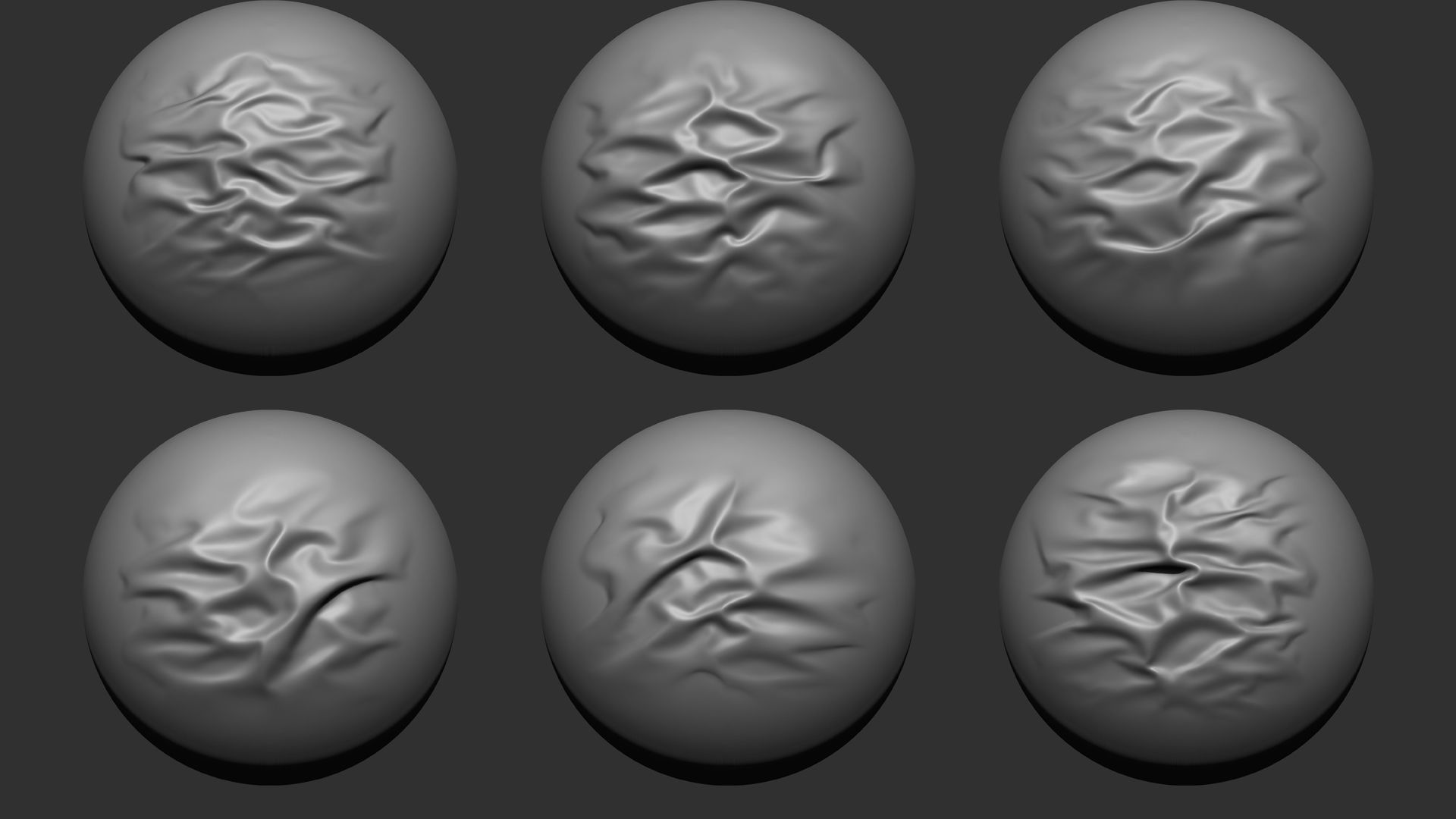 50 Fabric Brushes Tension Compression Folds Vol05 3D model | CGTrader