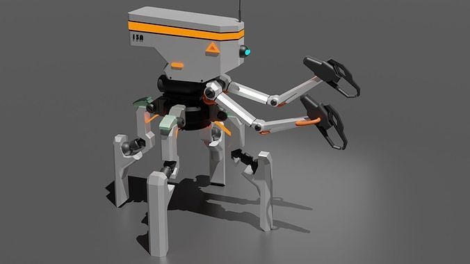 Four legs robot 3D model | CGTrader