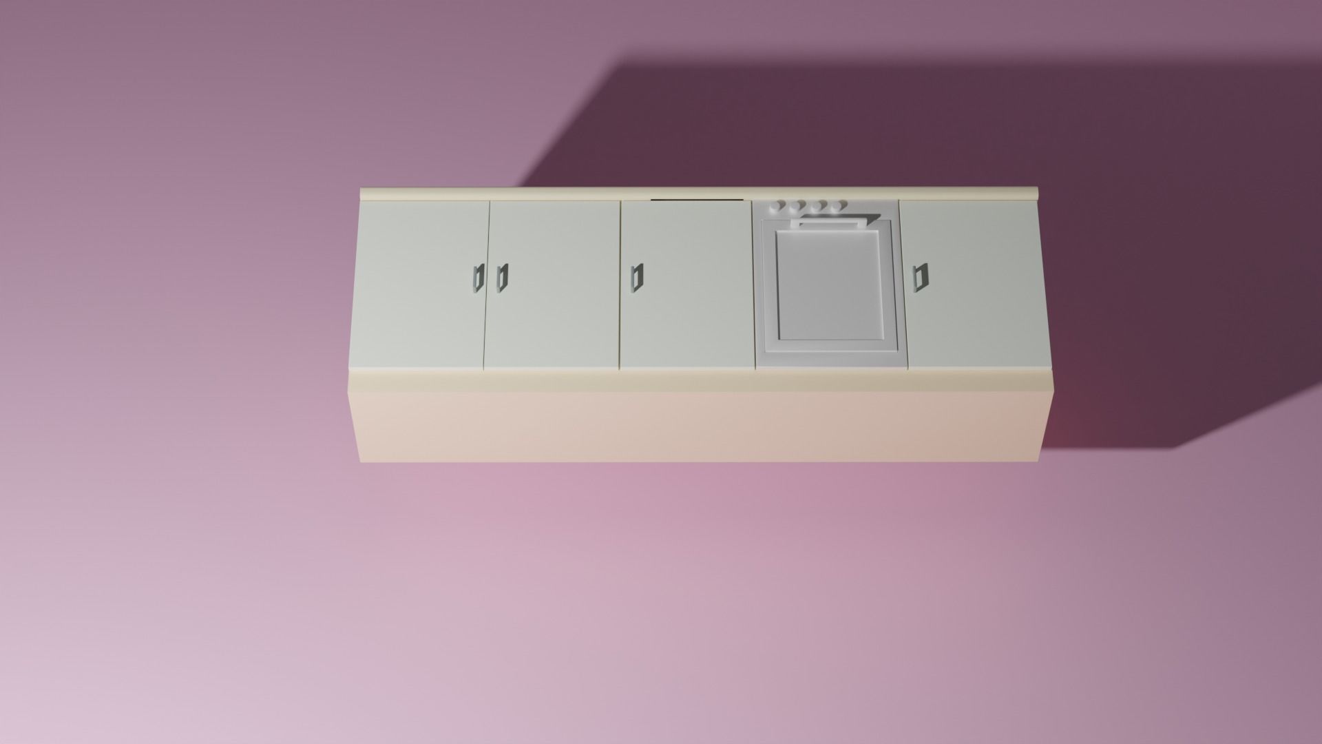 Three kitchen counters 3D model | CGTrader